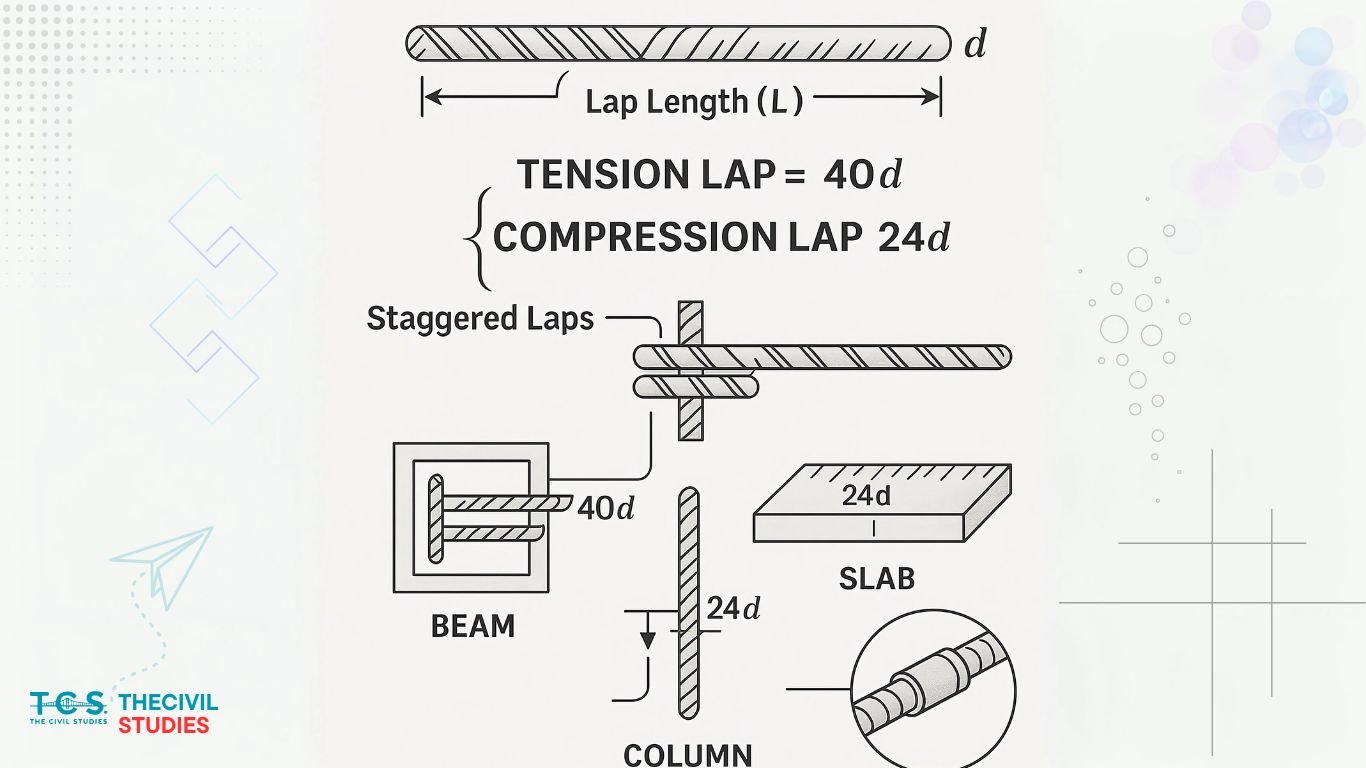 Lap Length Calculation As Per IS 456: Full Guide With Examples (2025)