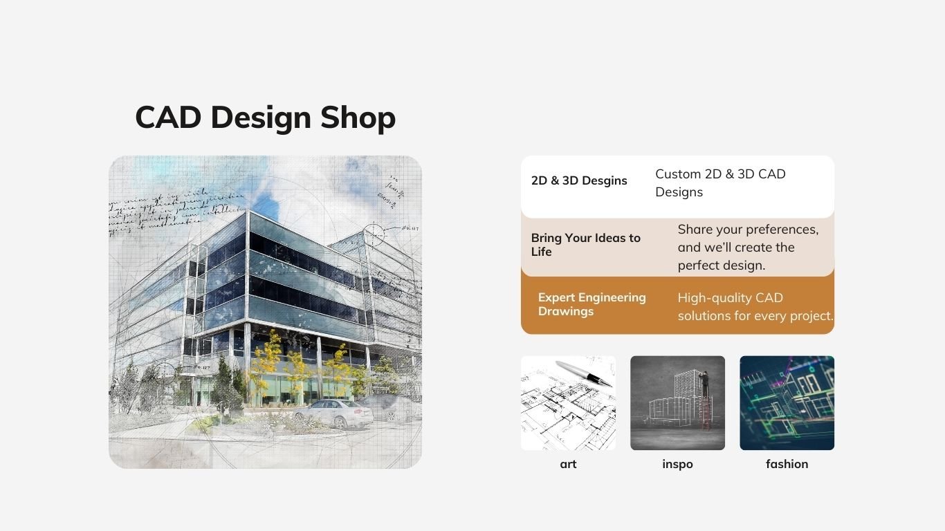 CAD Design Shop | Custom 2D & 3D Drawings | The Civil Studies
